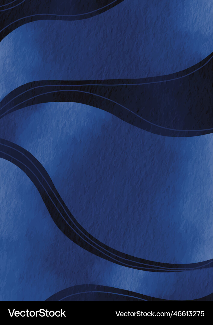 Dark blue color wave background on nautical Vector Image