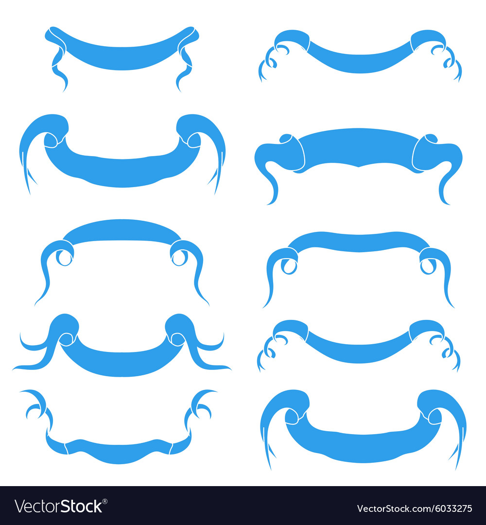 Gradient ribbons Royalty Free Vector Image - VectorStock