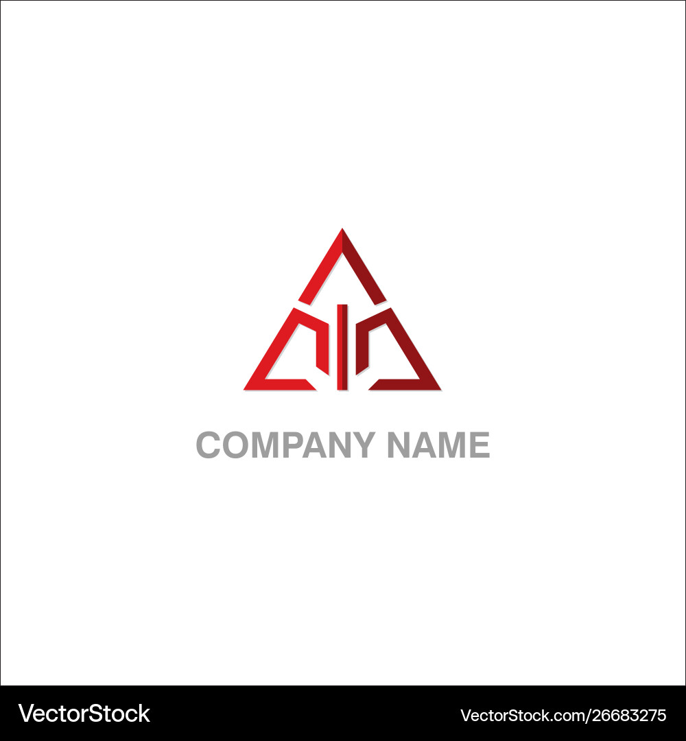 Triangle business company logo Royalty Free Vector Image