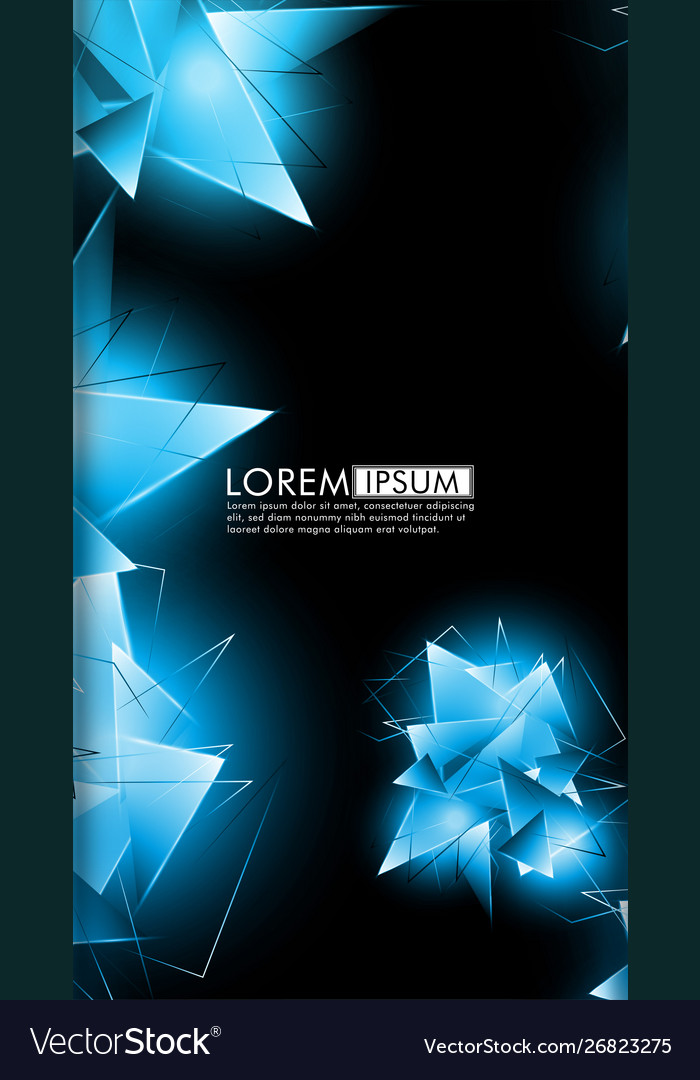 Vertical triangle background abstract composition Vector Image