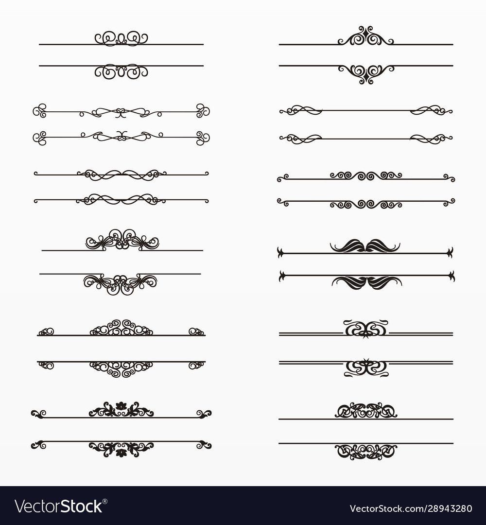 Border and frames set collection Royalty Free Vector Image