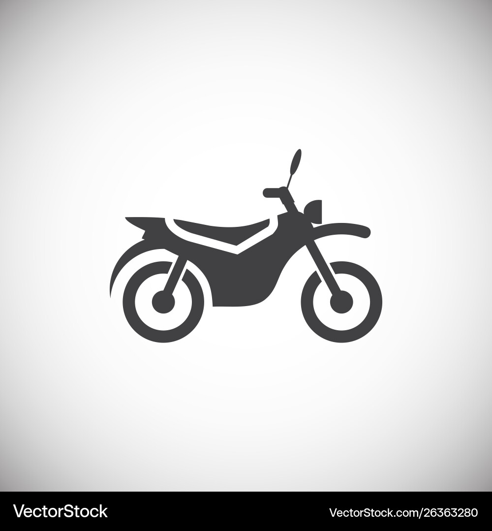 Moto related icon on background for graphic Vector Image