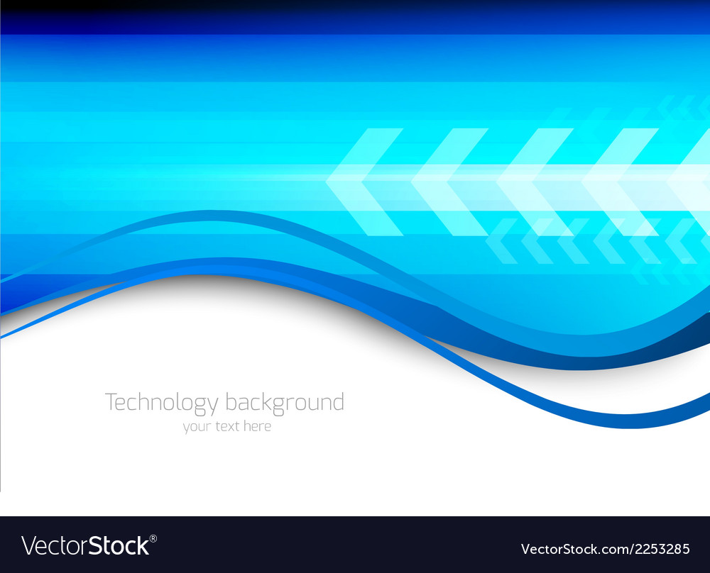 Abstract blue tech background Royalty Free Vector Image