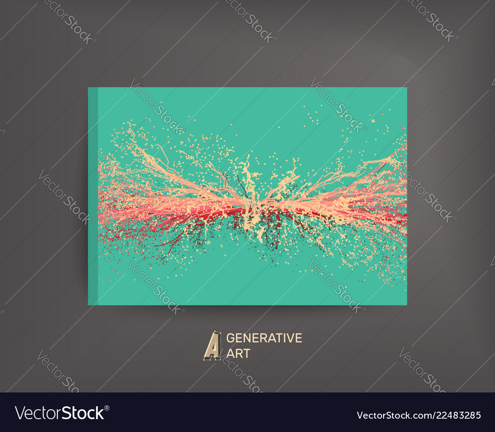 Point explode array with dynamic emitted particles