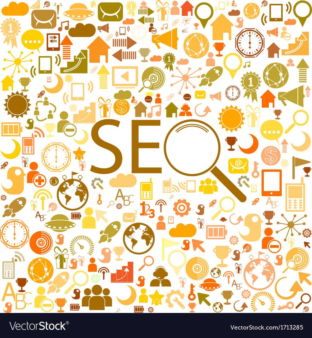 Search engine optimization Royalty Free Vector Image Search engine optimization Royalty Free Vector Image