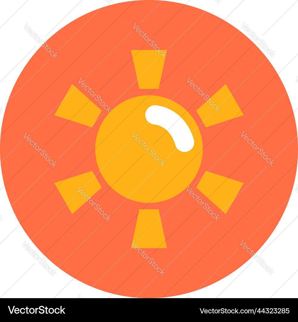 Vacation hot sun on a white background Royalty Free Vector