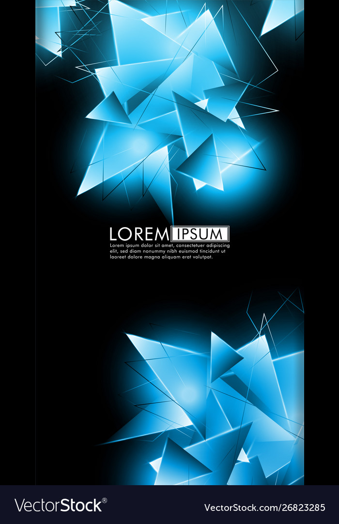 Vertical triangle background abstract composition Vector Image
