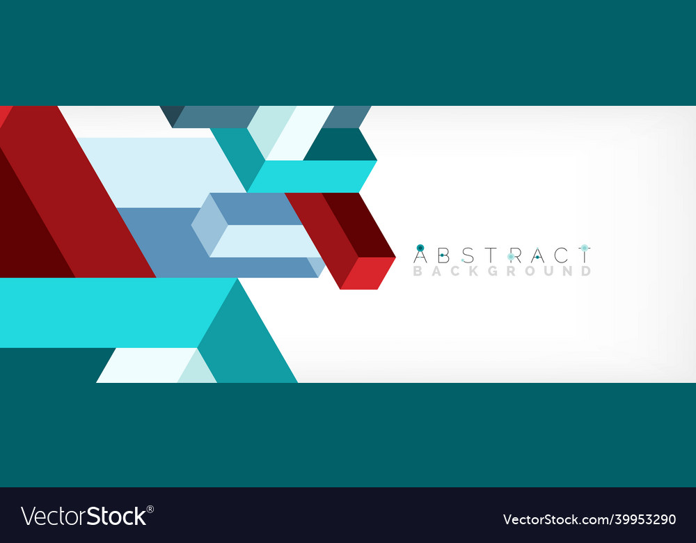 Abstract Background 3d Cubes Cubic Elements Vector Image