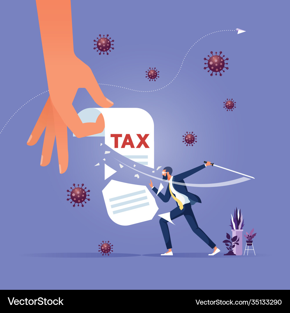 Business Financial Crisis Concept Royalty Free Vector Image