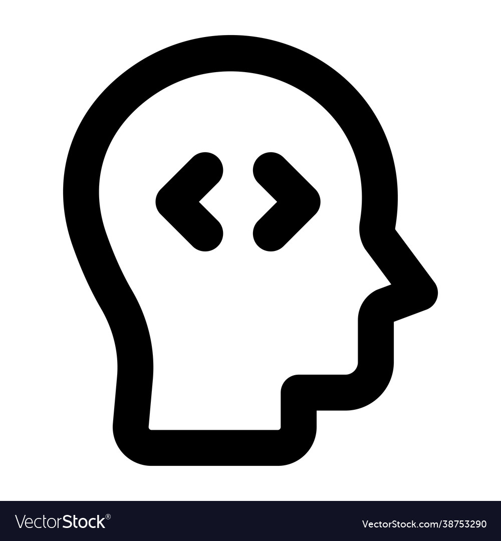 Coding mind Royalty Free Vector Image - VectorStock