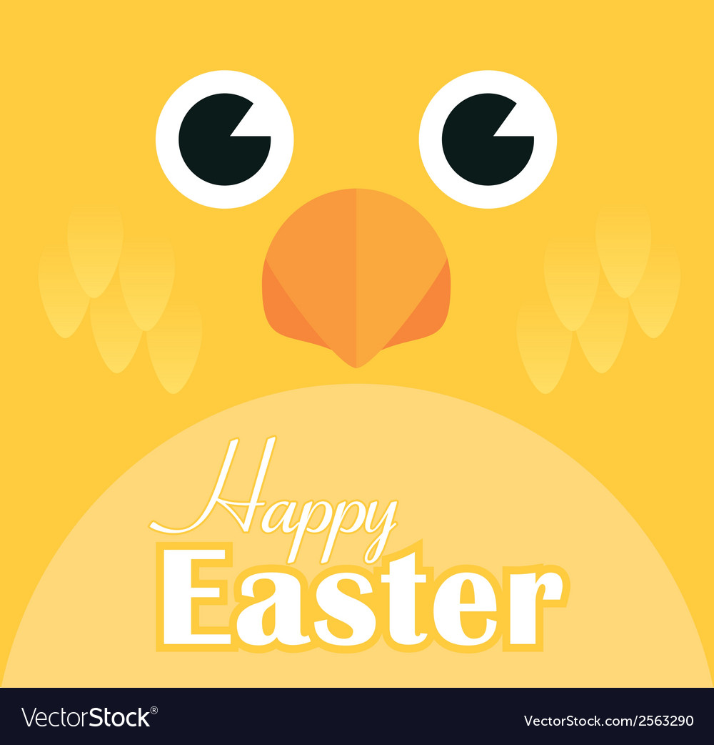 Easter chick Royalty Free Vector Image - VectorStock