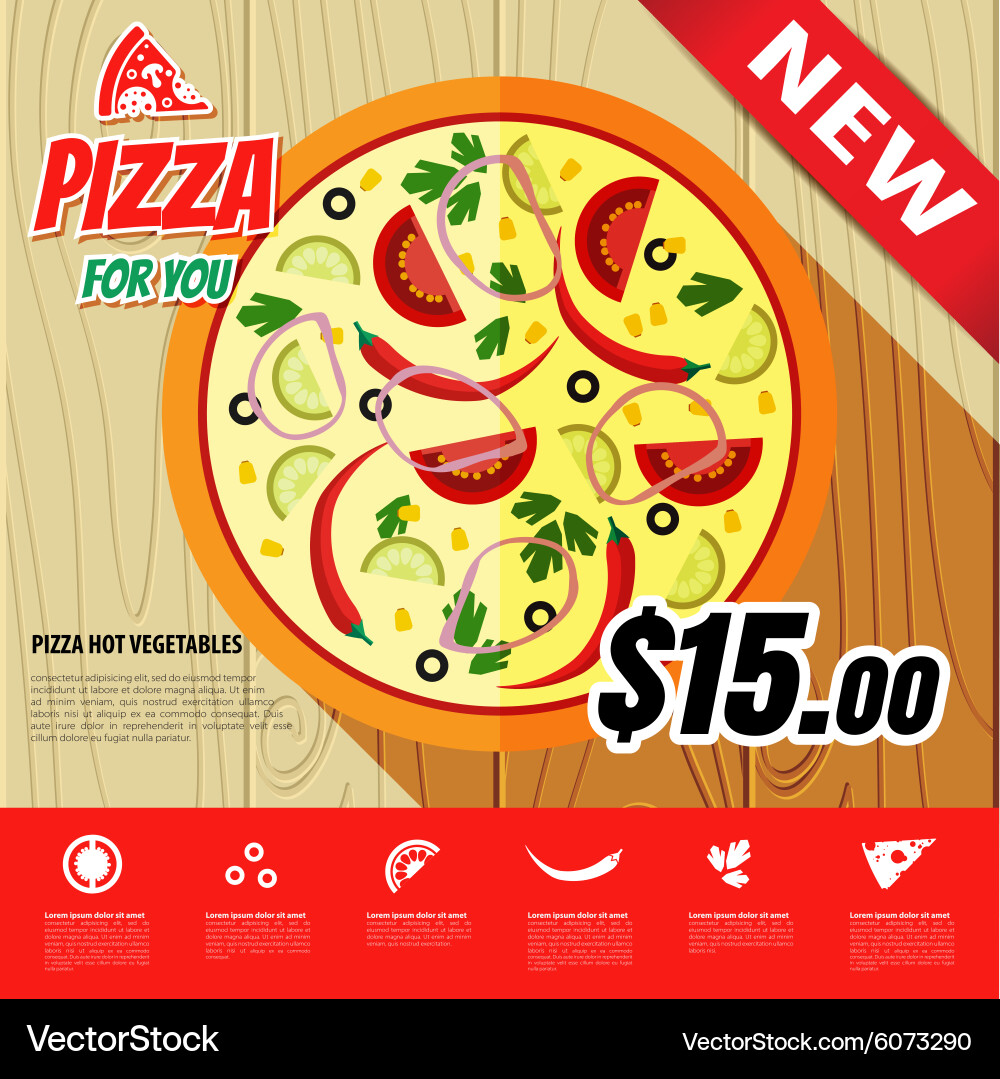 Pizza Royalty Free Vector Image - VectorStock