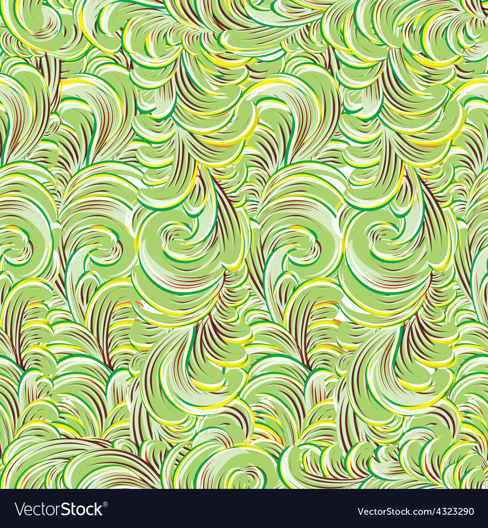 Waves seamless background Royalty Free Vector Image