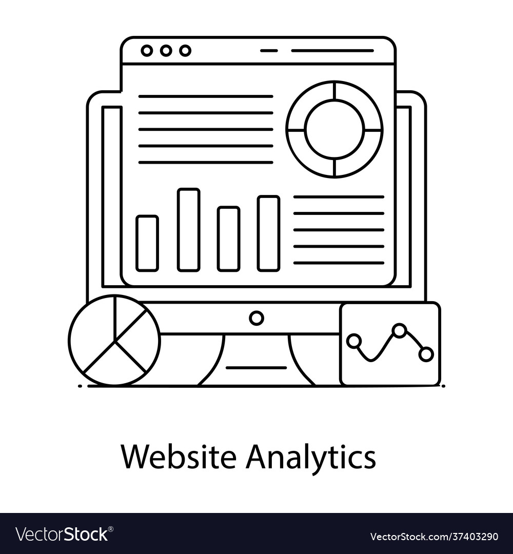 Website analytics Royalty Free Vector Image - VectorStock