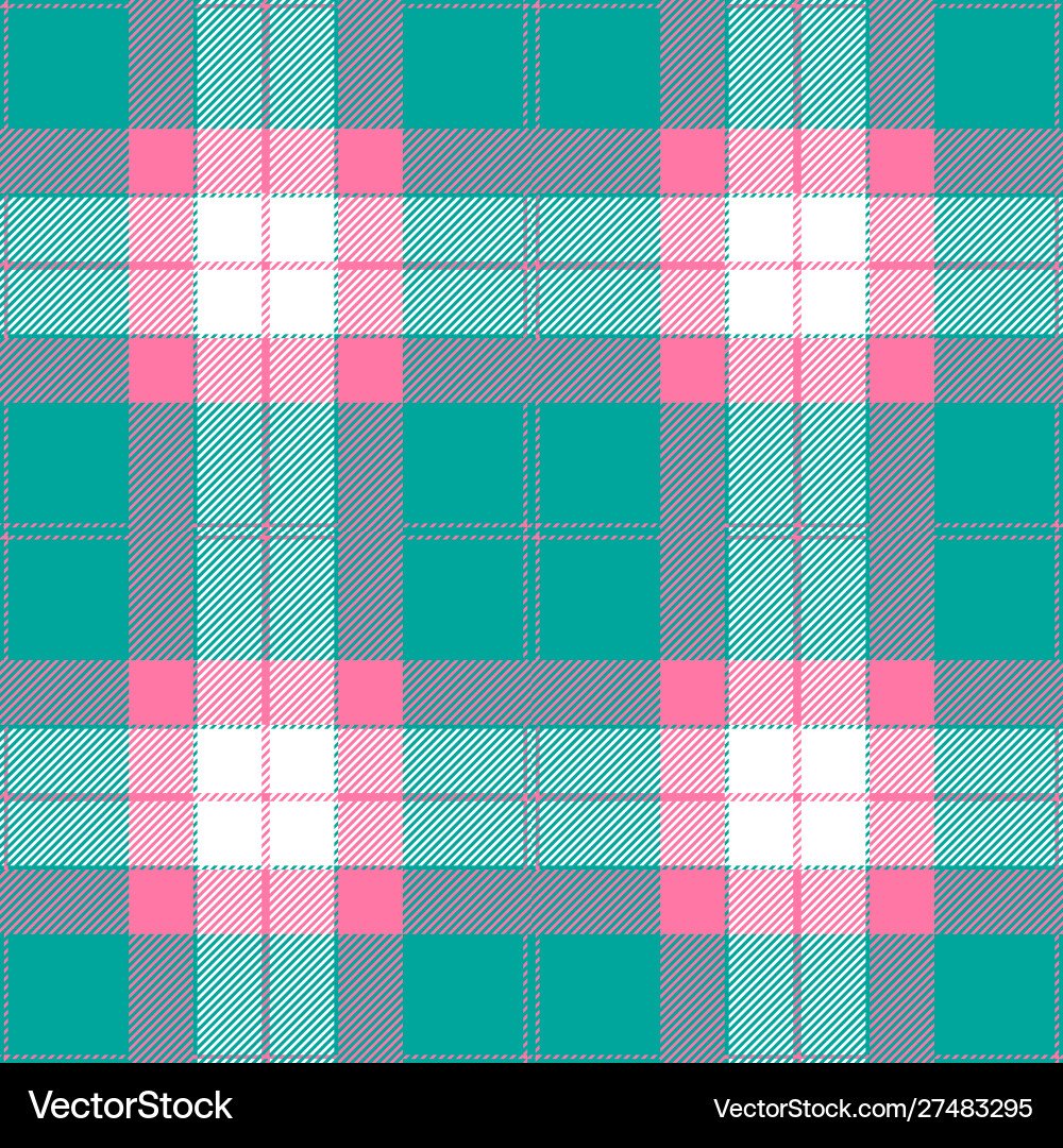 Blue and pink tartan plaid seamless pattern Vector Image