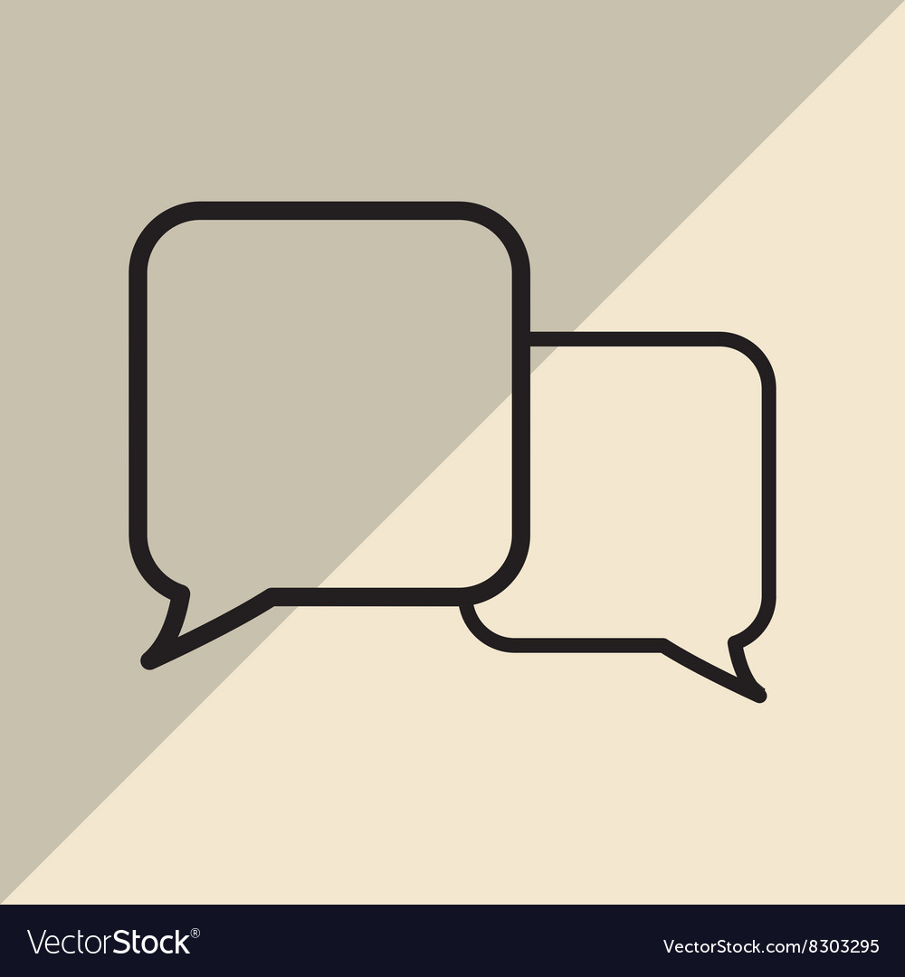 Communication bubble design Royalty Free Vector Image