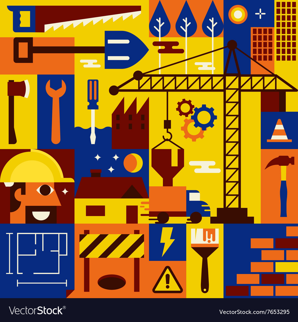 Construction concept Royalty Free Vector Image