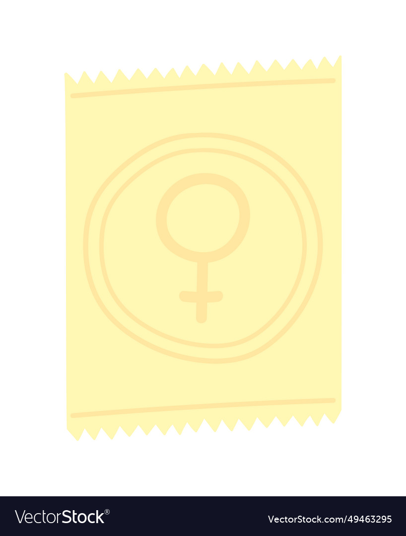 Contraceptive Condom Female Royalty Free Vector Image