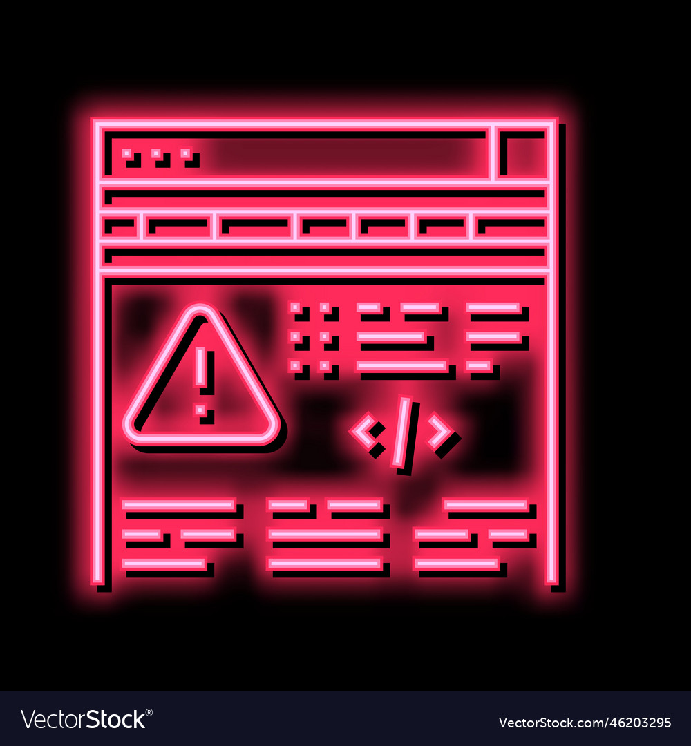 Fixing program errors neon glow icon Royalty Free Vector Fixing program errors neon glow icon Royalty Free Vector