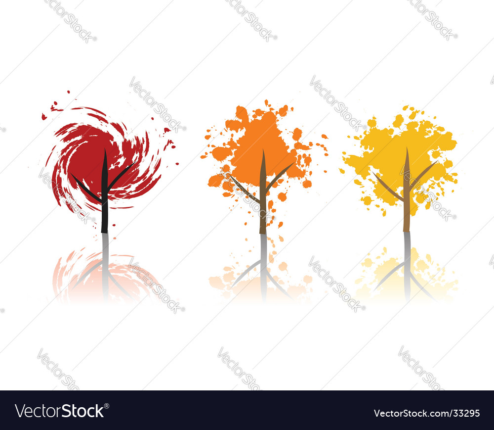 Grunge tree Royalty Free Vector Image - VectorStock