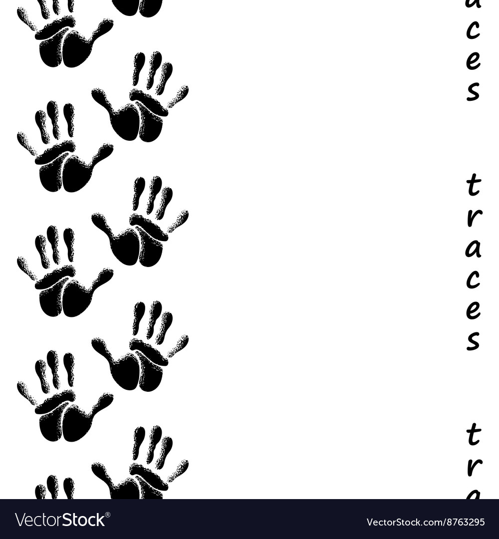 Human hands seamless pattern Royalty Free Vector Image