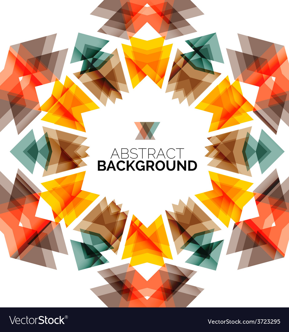 Triangle geometric concept Royalty Free Vector Image