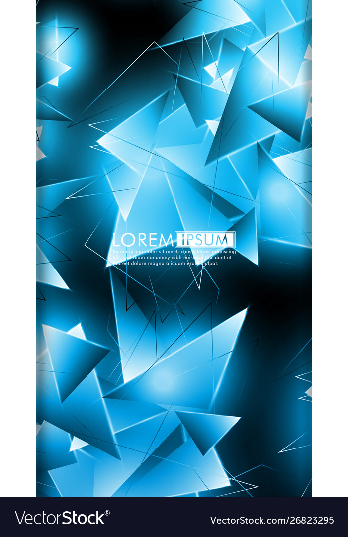 Vertical triangle background abstract composition Vector Image