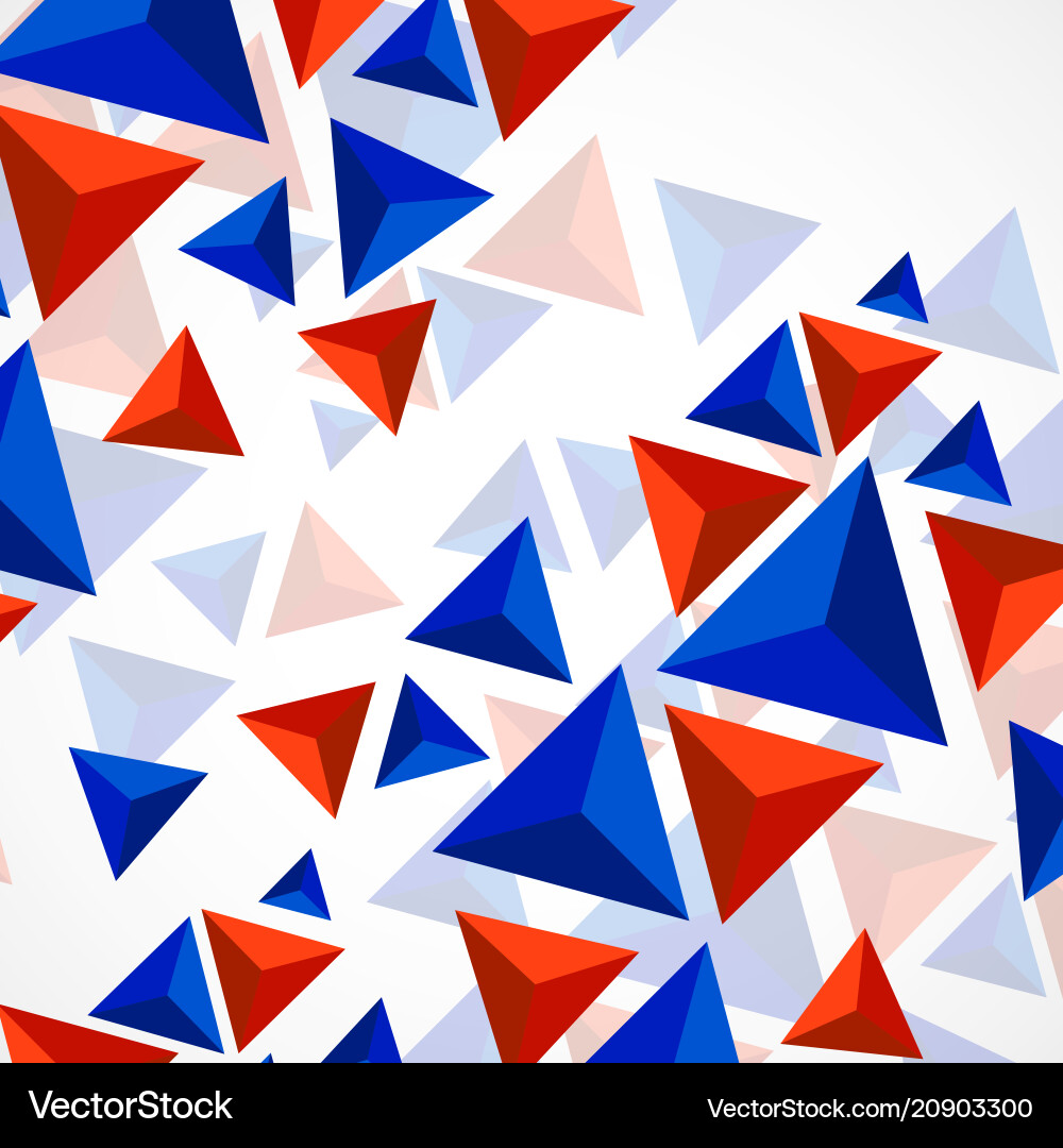 Abstract geometric background with triangles Vector Image