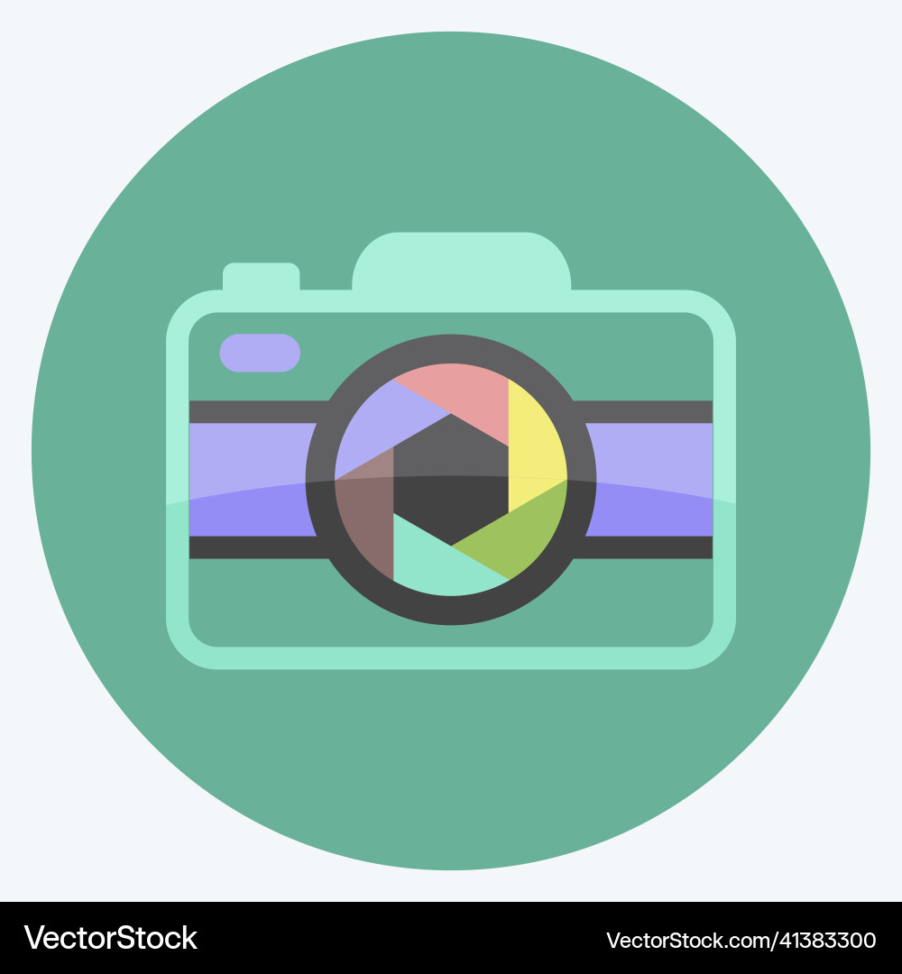 Camera i icon in trendy flat style isolated Vector Image