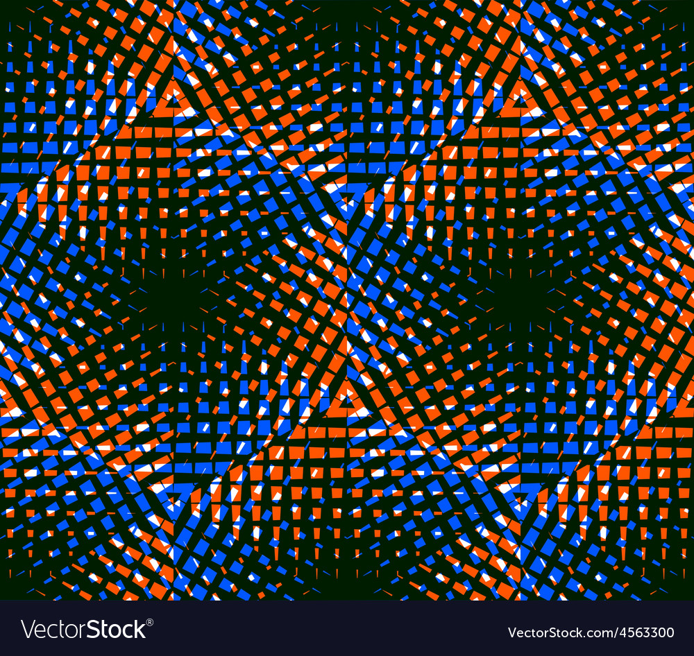 Colorful abstract geometric seamless 3d pattern Vector Image