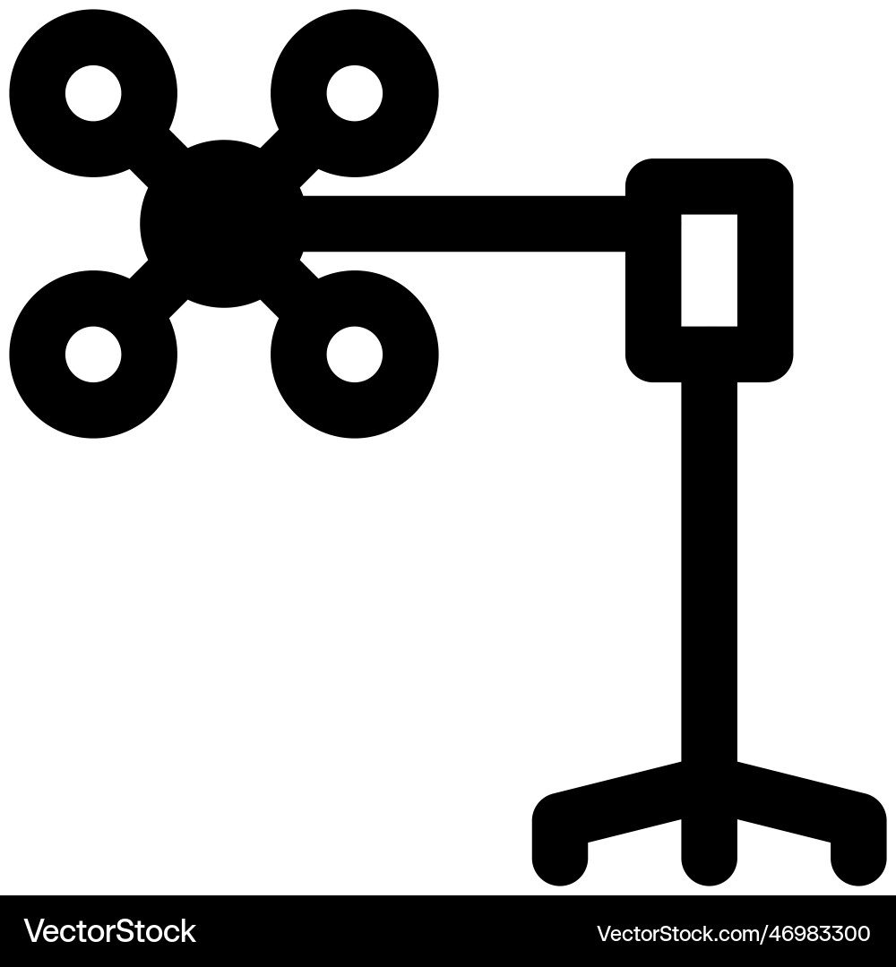 Overhead light used in operation theatre Vector Image