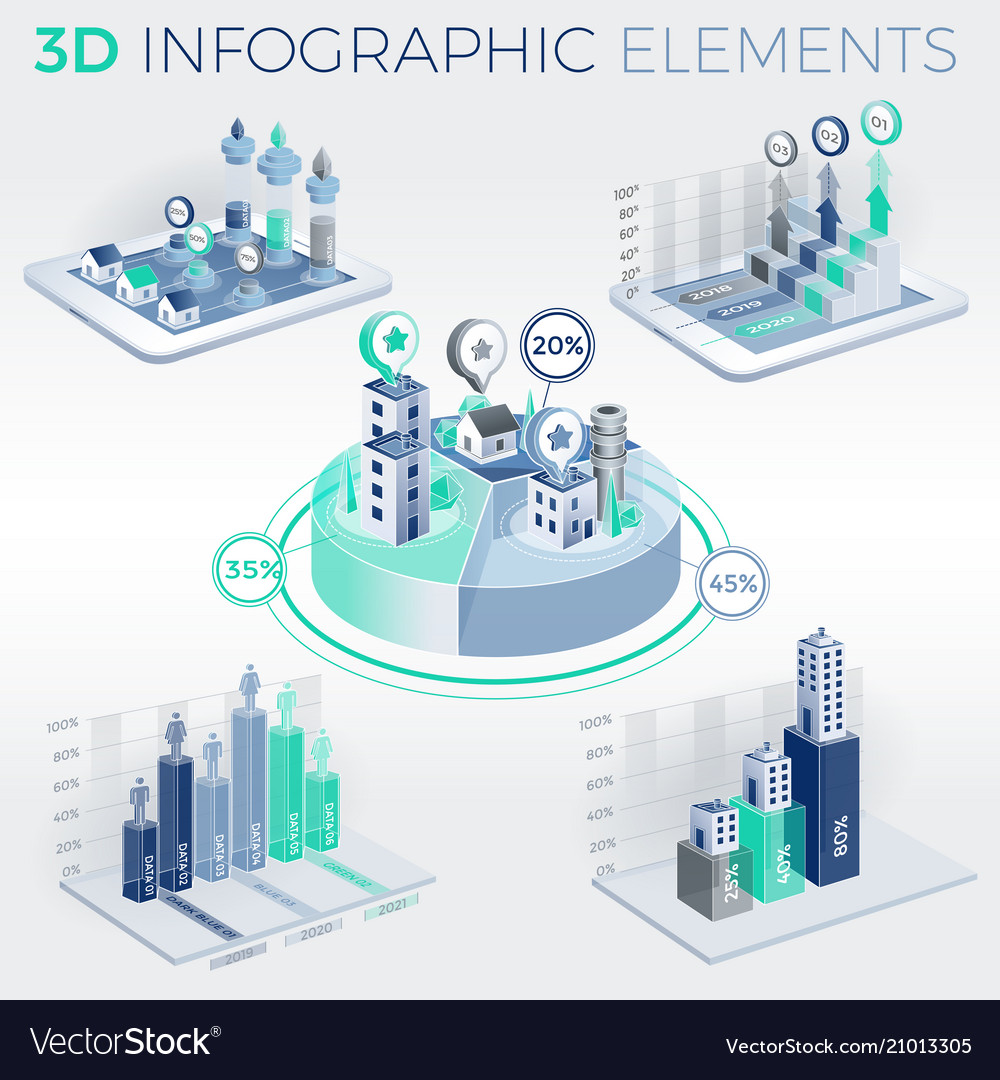 100 Infographic Elements (vector) Free