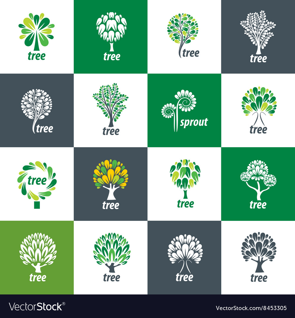 Logo tree Royalty Free Vector Image - VectorStock
