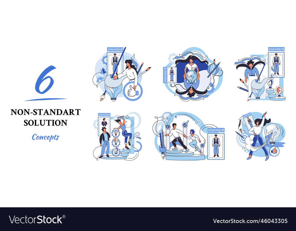 Solution solving problem metaphor answer Vector Image