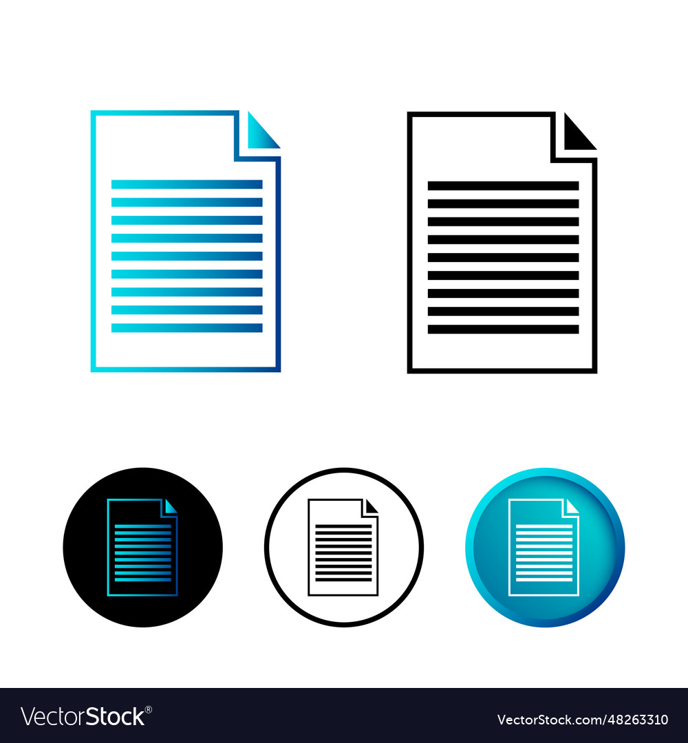 Abstract document icon Royalty Free Vector Image