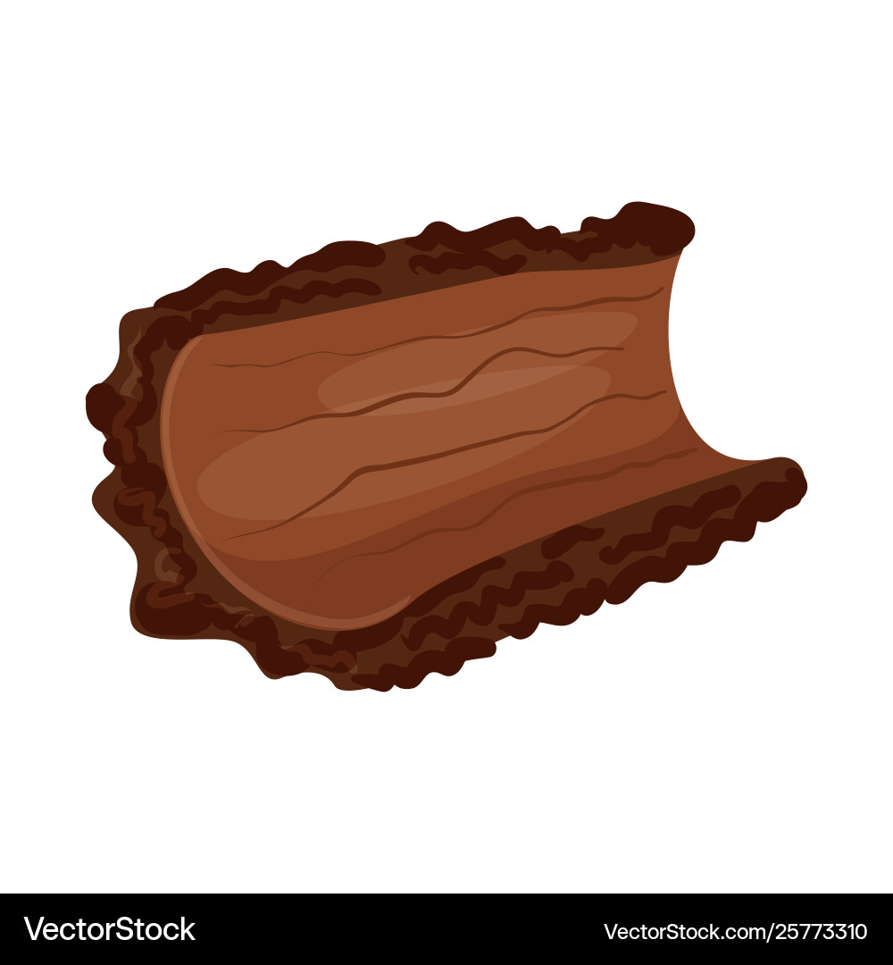 Design bark and piece sign collection Royalty Free Vector