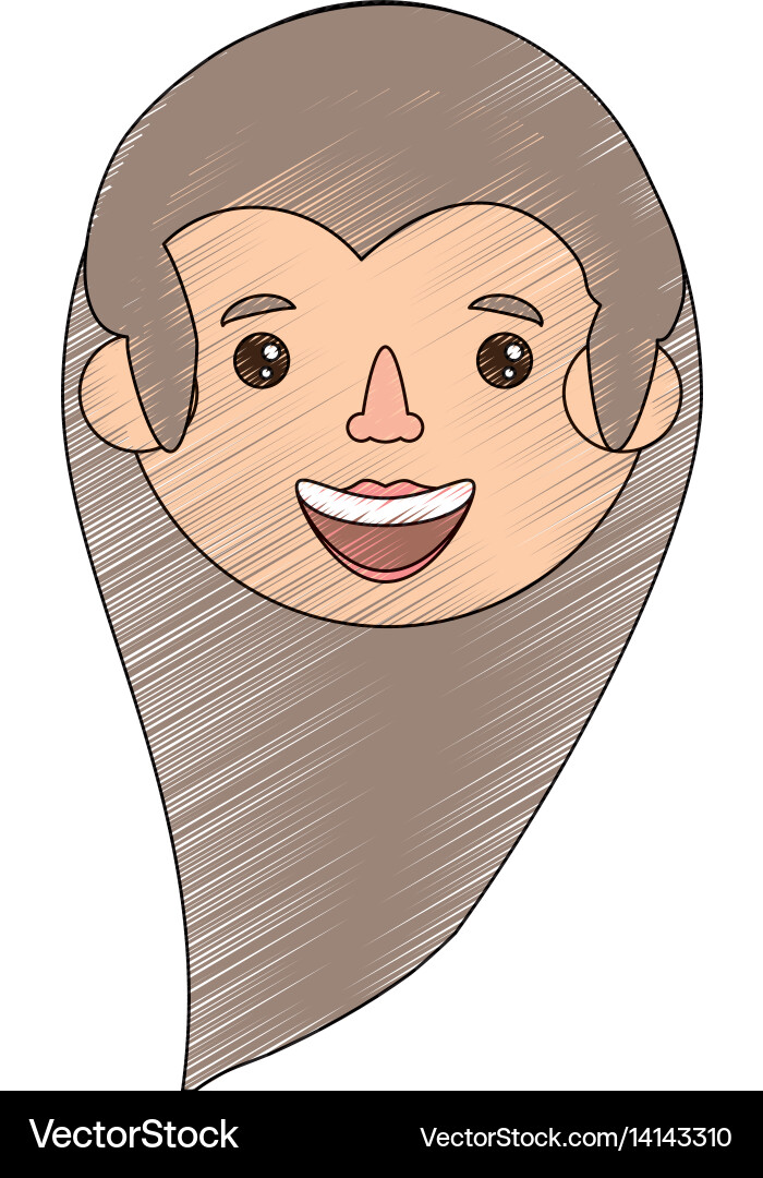 Drawing face woman mother image Royalty Free Vector Image