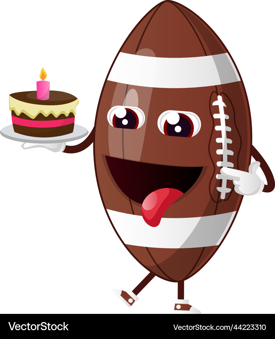 Football playing character Royalty Free Vector Image