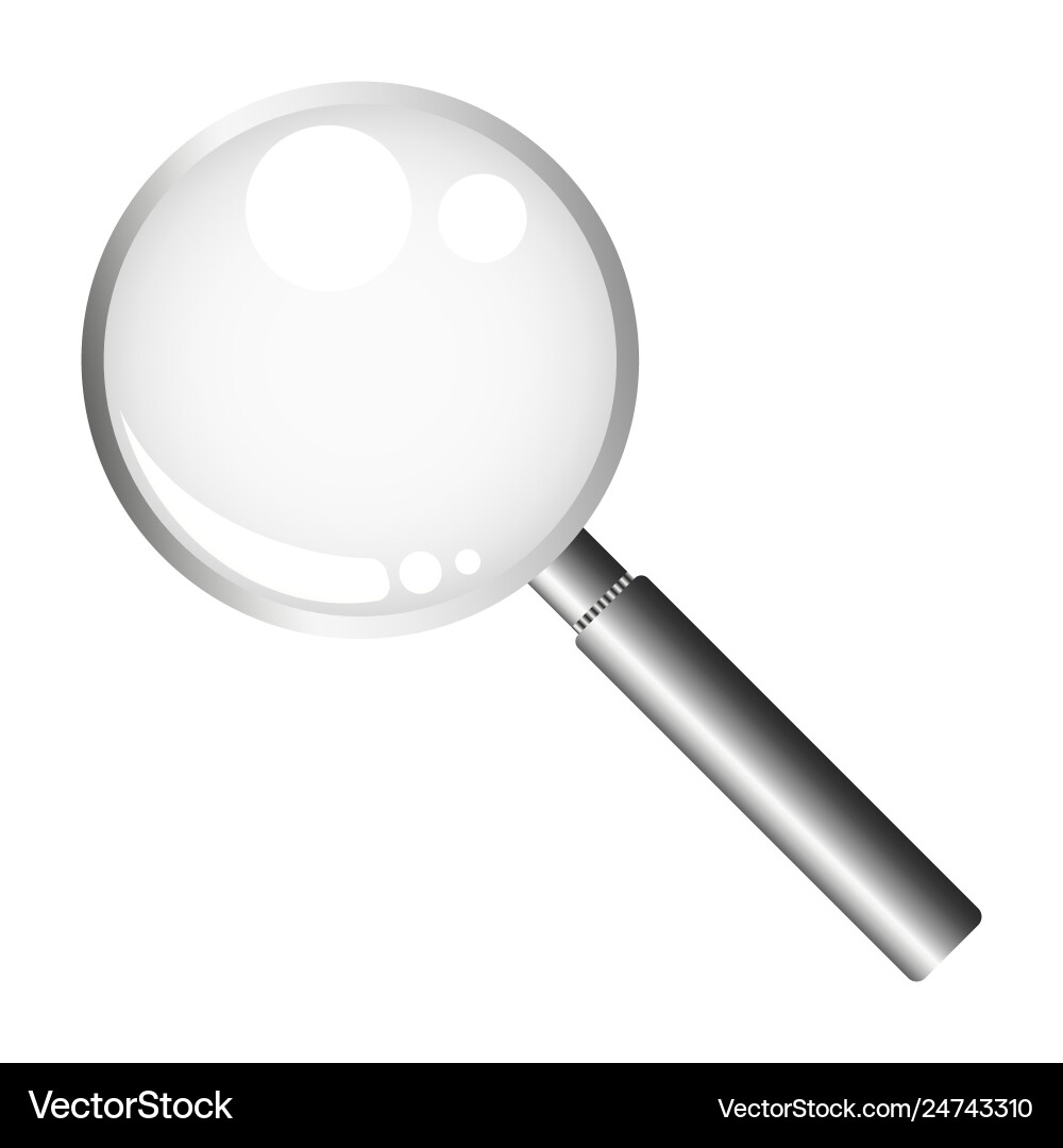 Magnifying glass to search Royalty Free Vector Image