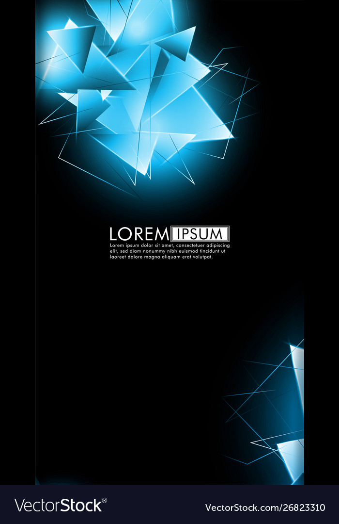 Vertical triangle background abstract composition Vector Image