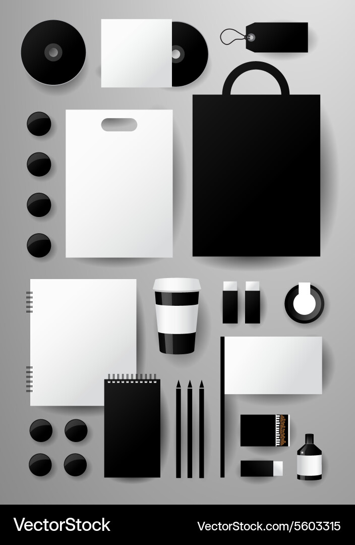 Abstract business set corporate identity Vector Image
