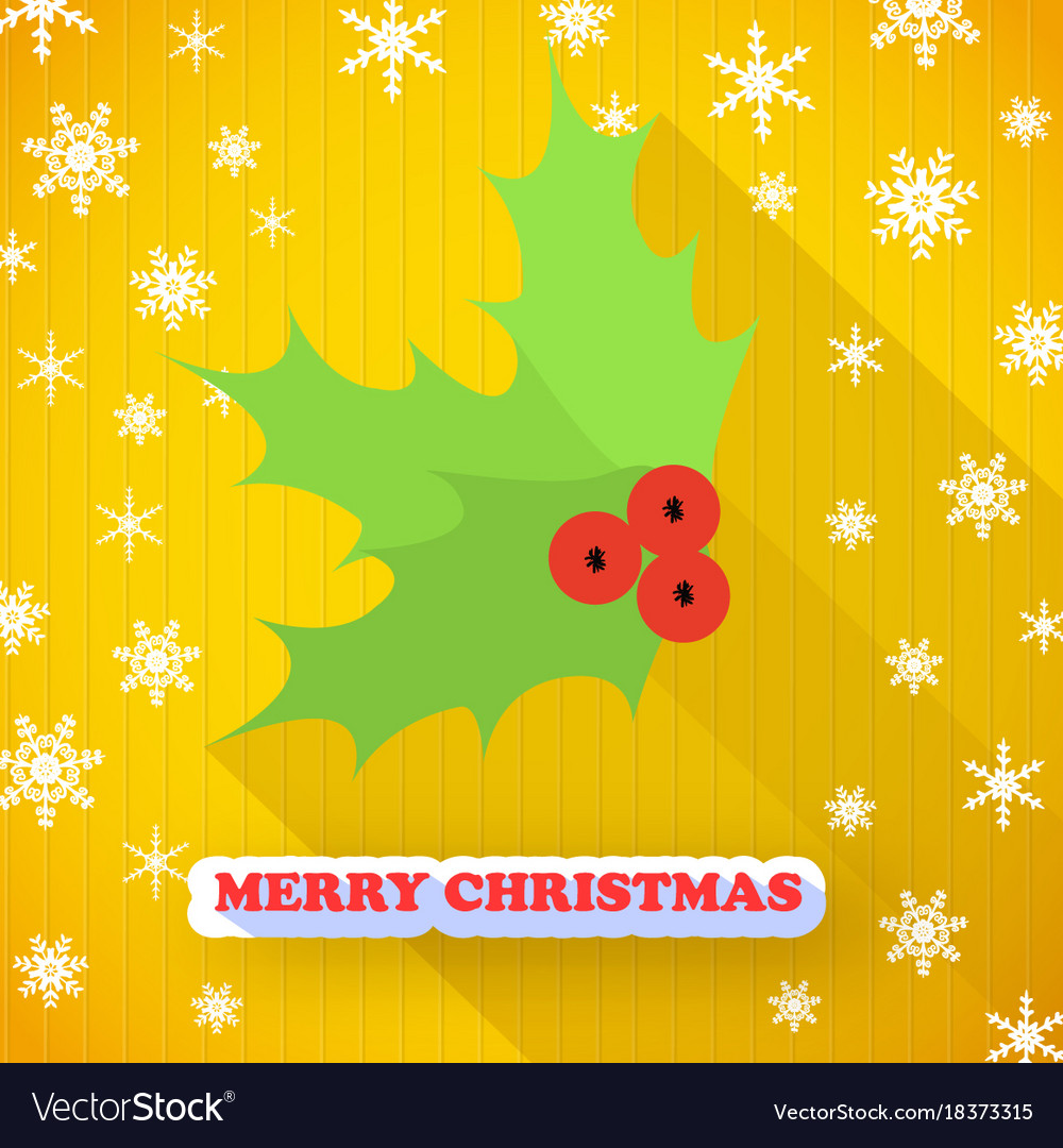 Mistletoe christmas card Royalty Free Vector Image