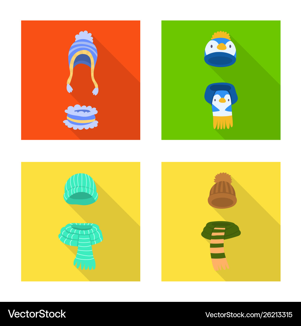 Shopping and warm logo set Royalty Free Vector Image