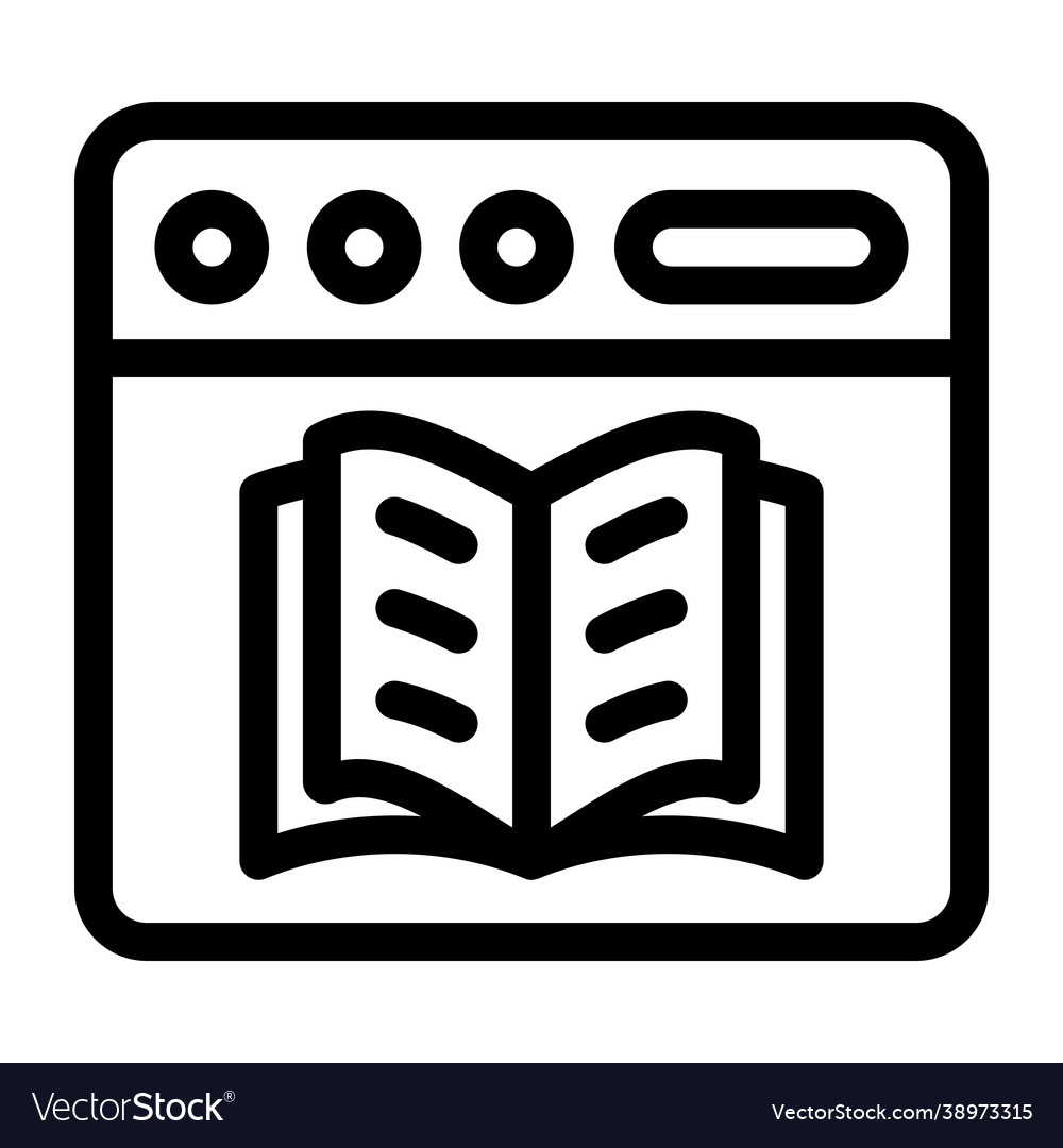 Website learning Royalty Free Vector Image - VectorStock