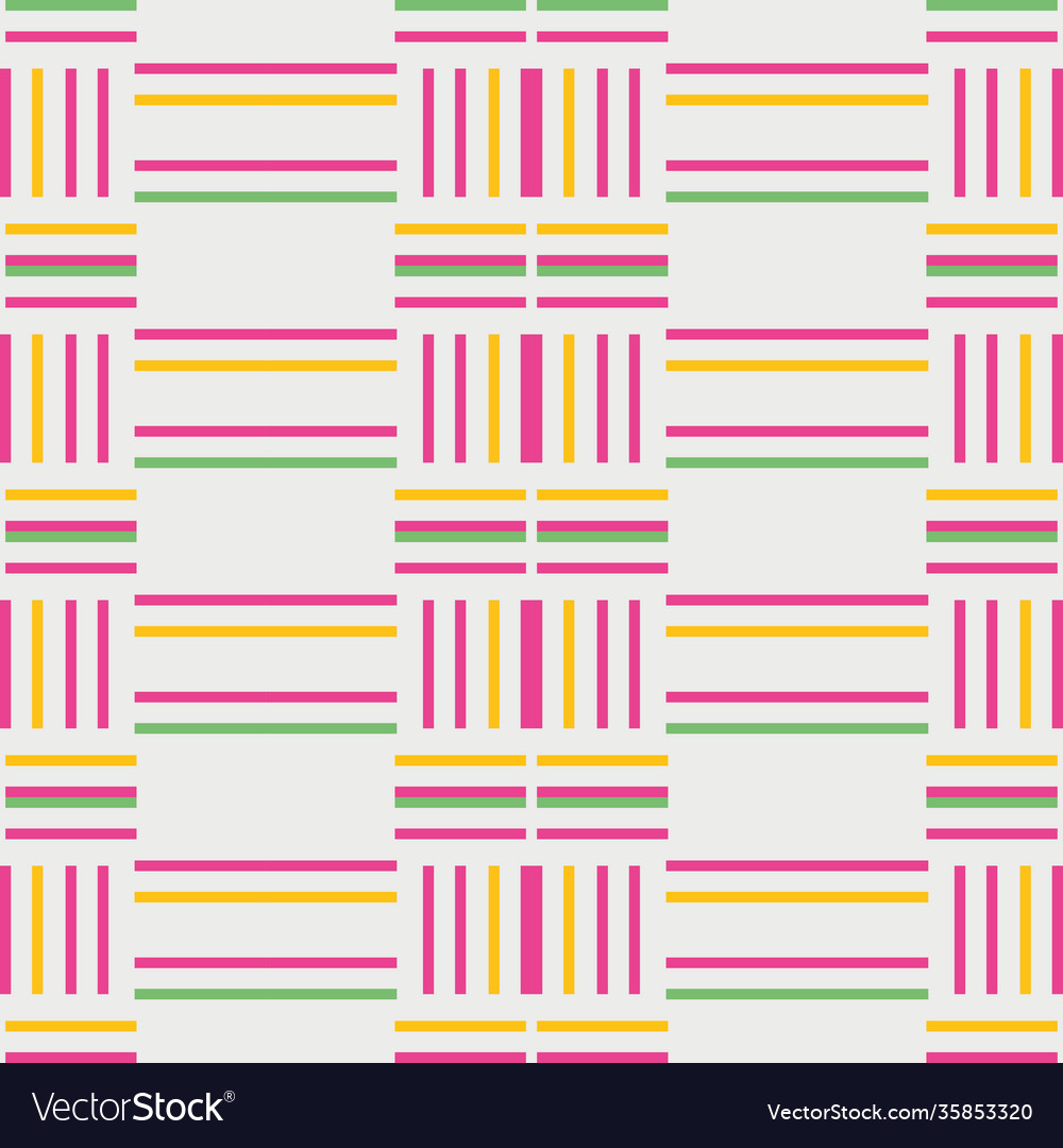 Colorful lines seamless pattern design Royalty Free Vector