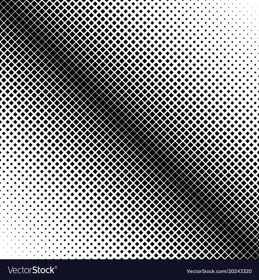 Halftone diagonal square pattern background Vector Image