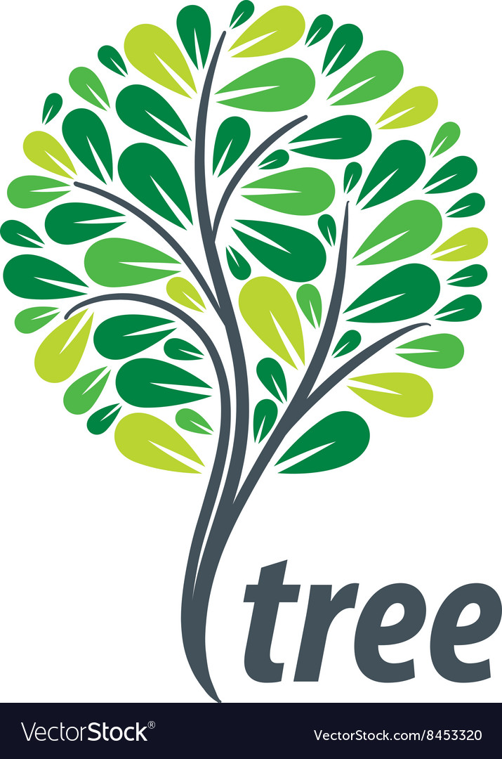 Logo tree Royalty Free Vector Image - VectorStock