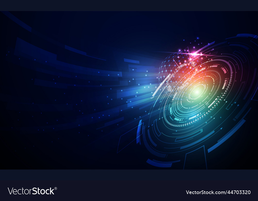 Modern abstract technology concept communication Vector Image