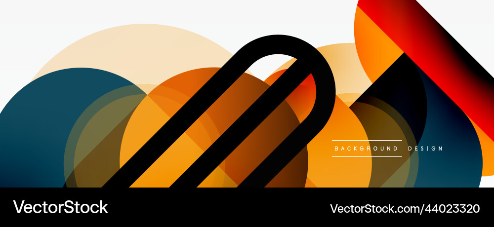 Round triangle shapes lines and circles geometric Vector Image