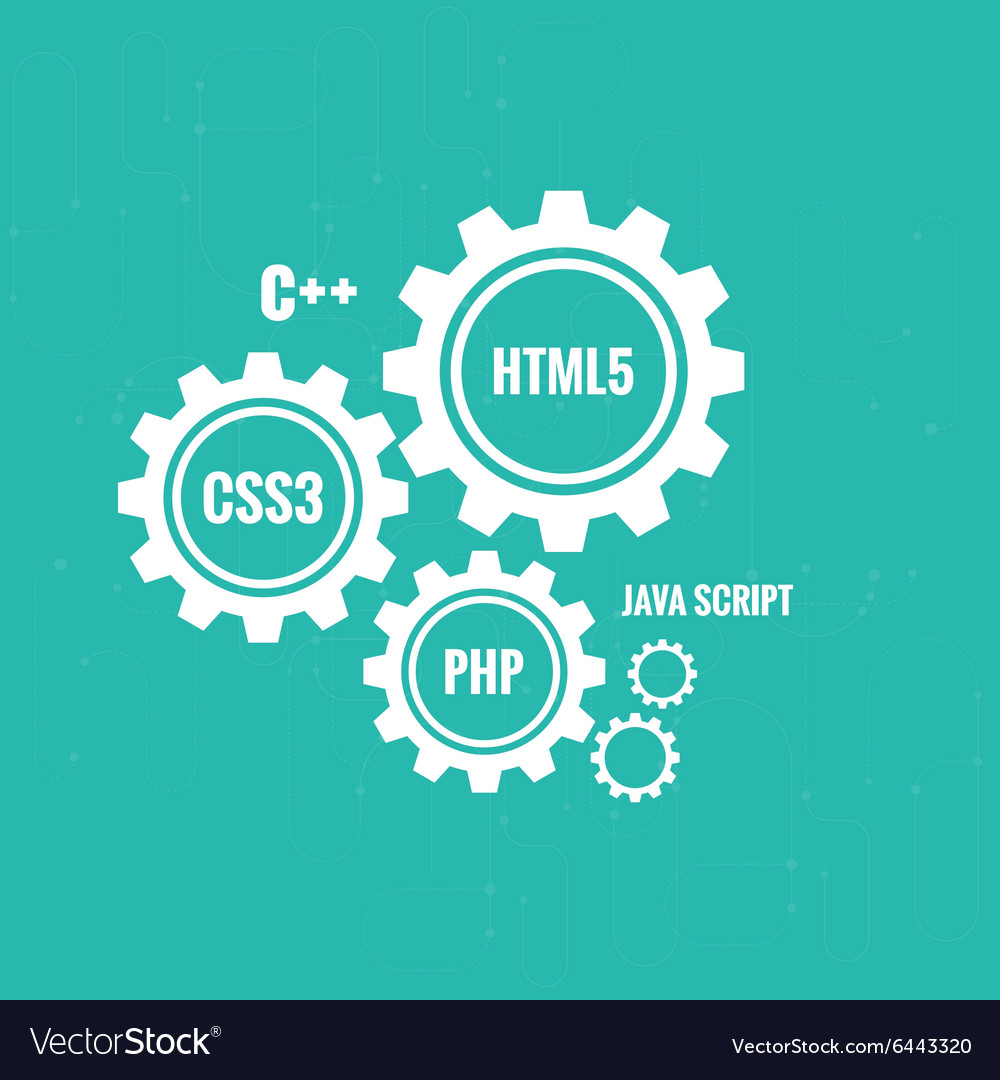 The concept creating web project Royalty Free Vector Image